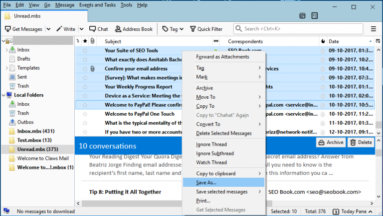 Export Thunderbird Emails – Save Emails in Multiple File Formats Export Thunderbird Emails – Save Emails in Multiple File Formats