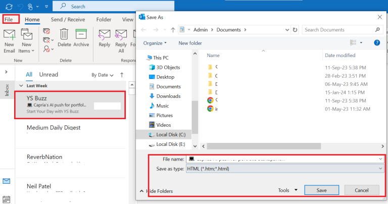 Convert Outlook Email to HTML - Perfect Guide